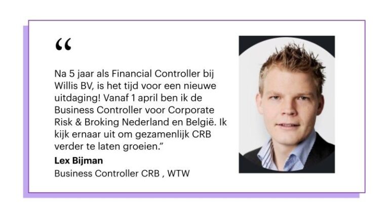 Nieuws: WTW: Pieter van Dam maakt overstap van Aon; nieuwe functie voor ...